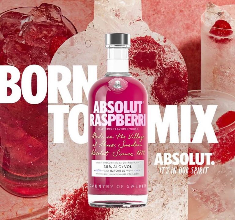 RƯỢU VODKA ABSOLUT RASPBERRI (DÂU) (1000ml/38%)